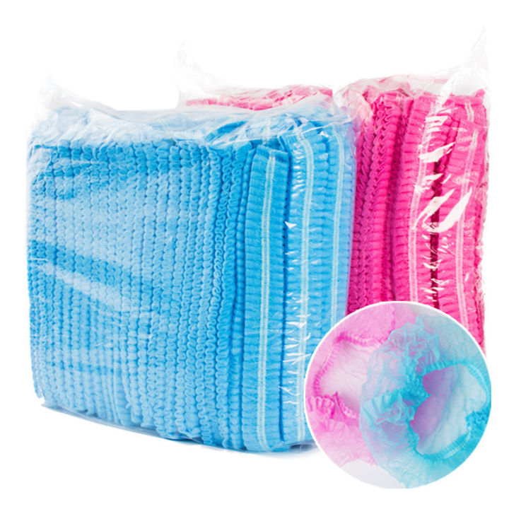 100pcs 19/ 21 Inch Double Elastic/Surgical Cap/Disposable Fluffy Hat ...