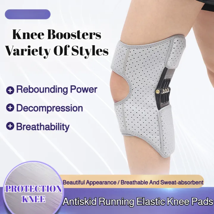 Knee Booster Sports Spring Powered Knee Support Running Kneecap Joint ...