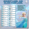 LUCSMART fast shipping - FROZEN ELSA THEMED STICKER LABEL AND NAME ...