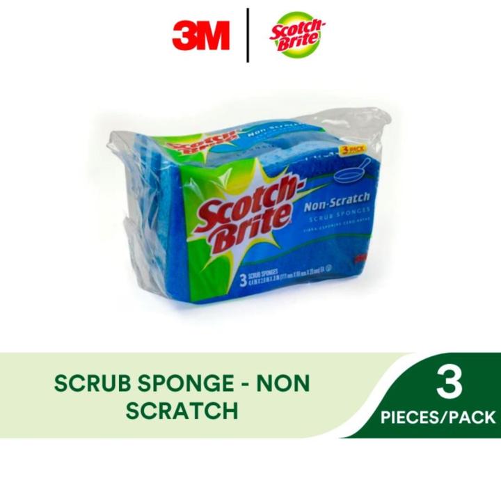 3M Scotch-Brite Non Scratch Scrub Sponge (Value Pack) | Lazada Singapore