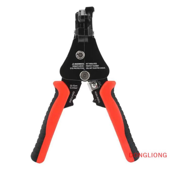DONGLIONG Multi-Function Wire Stripper Automatic Cable Cutter Crimping Tool For Fiber Optic ...