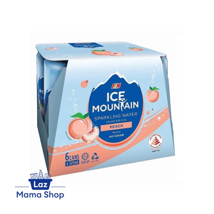 Ice Mountain Peach Sparkling Water 6s Pack (Laz Mama Shop) | Lazada ...