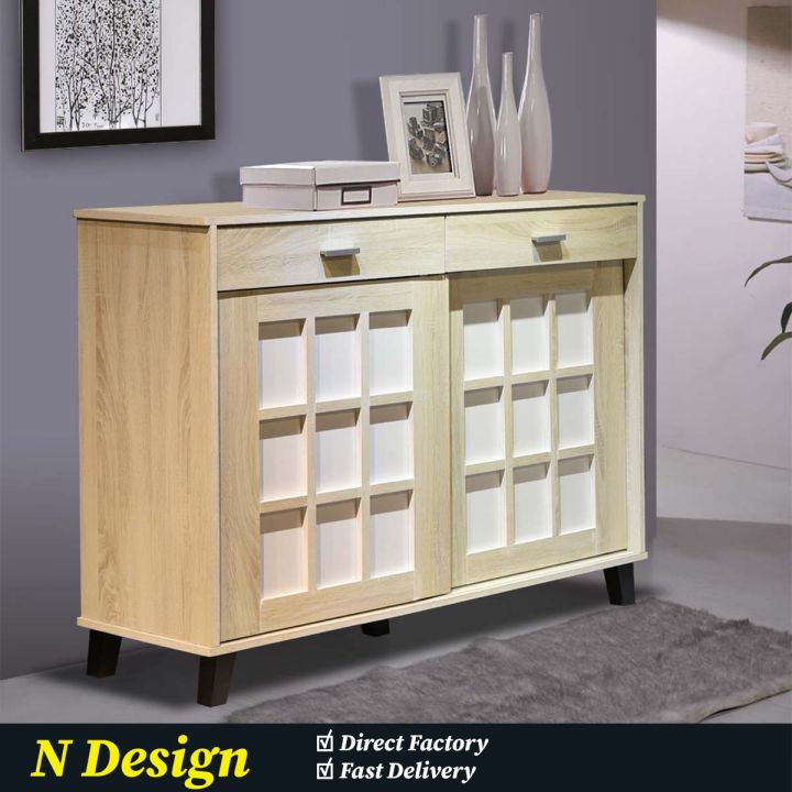 [N Design] Low Shoe Cabinet / Shoe Rack / Rak Kasut / Almari Kasut ...
