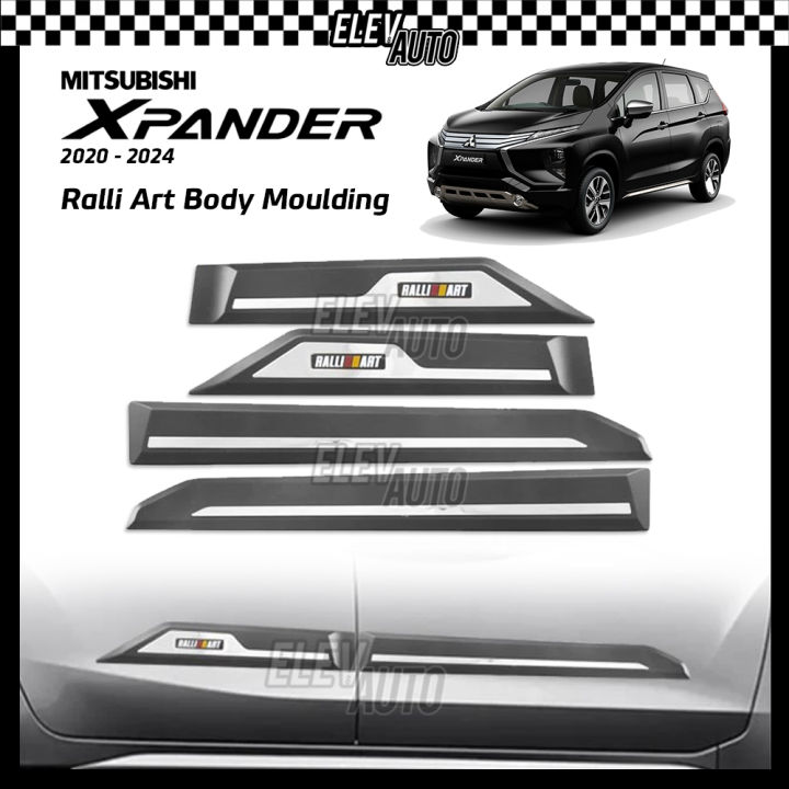 Mitsubishi Xpander 2020 - 2024 Ralli Art Body Moulding With Stainless ...
