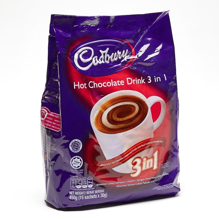 Cadbury 3-in-1 Hot Chocolate Drink 15 x 30g | Lazada PH