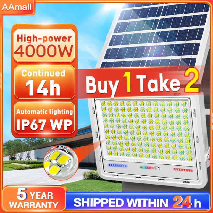 (5 Years Warranty) Solar Led Outdoor Lighting The new upgrade Big Watt ...