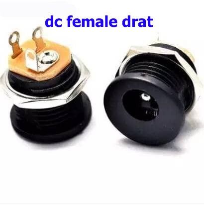 Socket Female Jack DC Power jack 5.5mm x 2.1mm Mounting + Nut | Lazada ...
