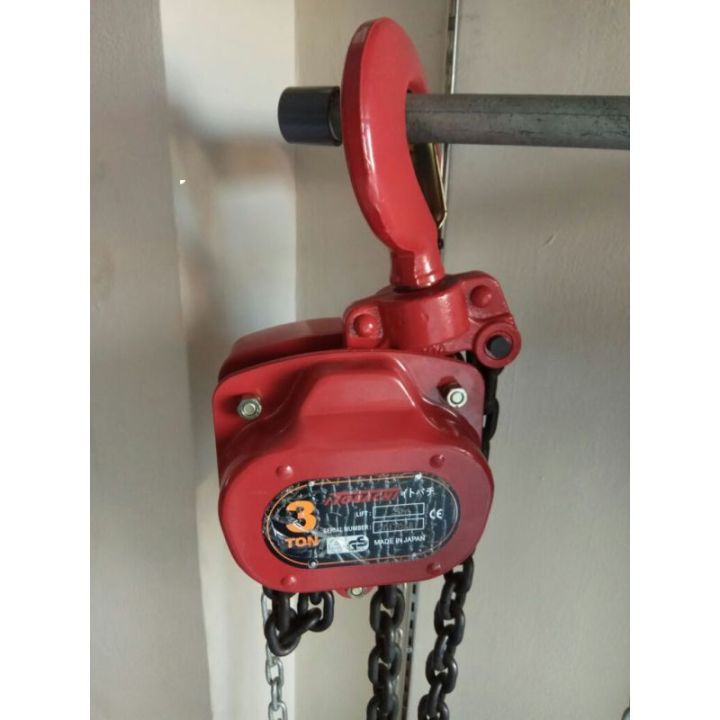 CHAIN BLOCK HOIST KATROL KEREKAN RANTAI 3TON X 3M ITOBACHI JAPAN ...