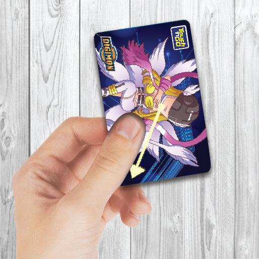 Angemon Digimon Adventure Anime Fanart Stickers Touch N Go Card Sticker ...