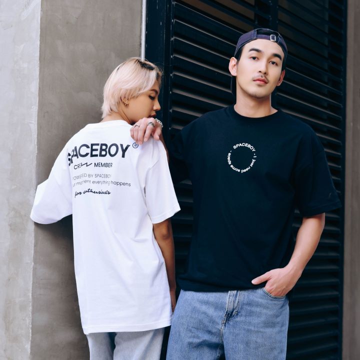 SPACEBOY oversized Tee เสื้อยืดโอเวอร์ไซส์ลาย logo spaceboy | unisex ...