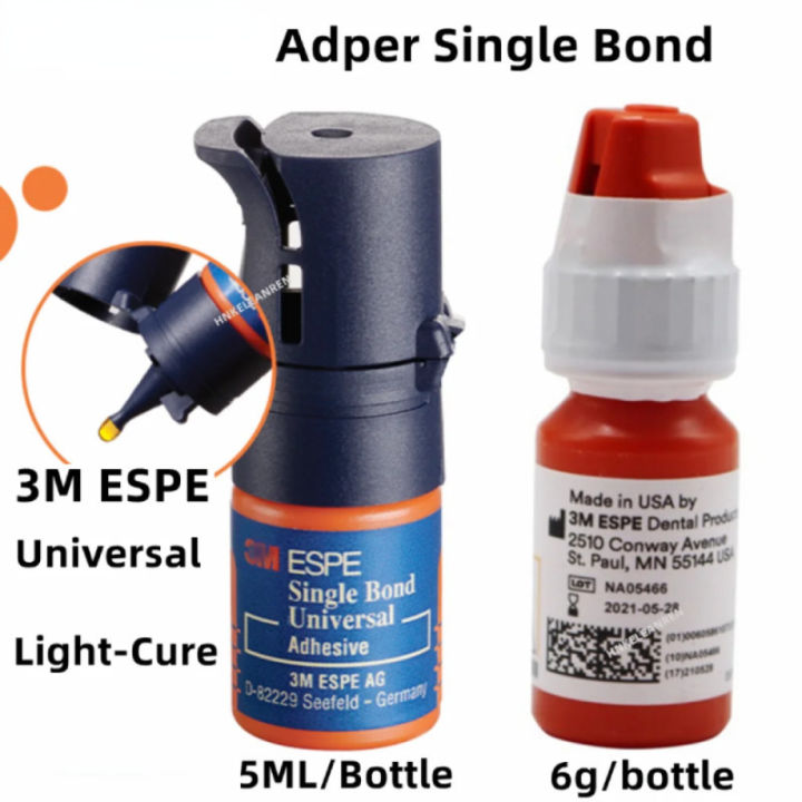 3M ESPE Adper Single Bond Adhesive Total-Etch Dental Universal Adhesive Light-Cure Composite ...