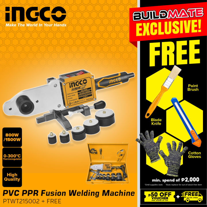 INGCO PVC PPR Pipe Fusion Welding Machine PTWT215002 - BUILDMATE - IPT ...