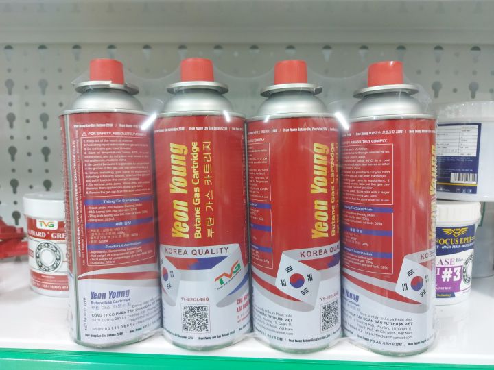 Lốc 4 lon gas mini Yeon Young chính hãng TVG, Hàn Quốc - Mới | Lazada.vn