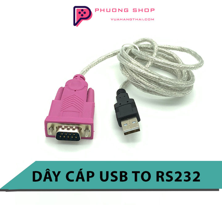 Dây cáp chuyển đổi USB to COM RS232 - Cáp chuyển giao tiếp USB sang RS232 dài 1.5m | Lazada.vn