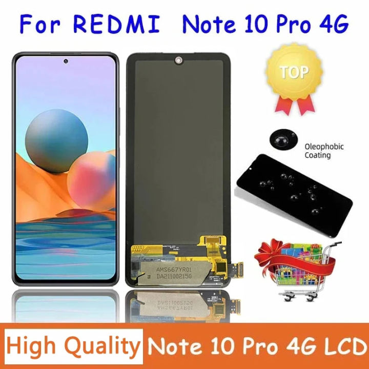 6.67" AMOLED For Xiaomi Redmi Note 10 Pro Display LCD Touch Screen with ...