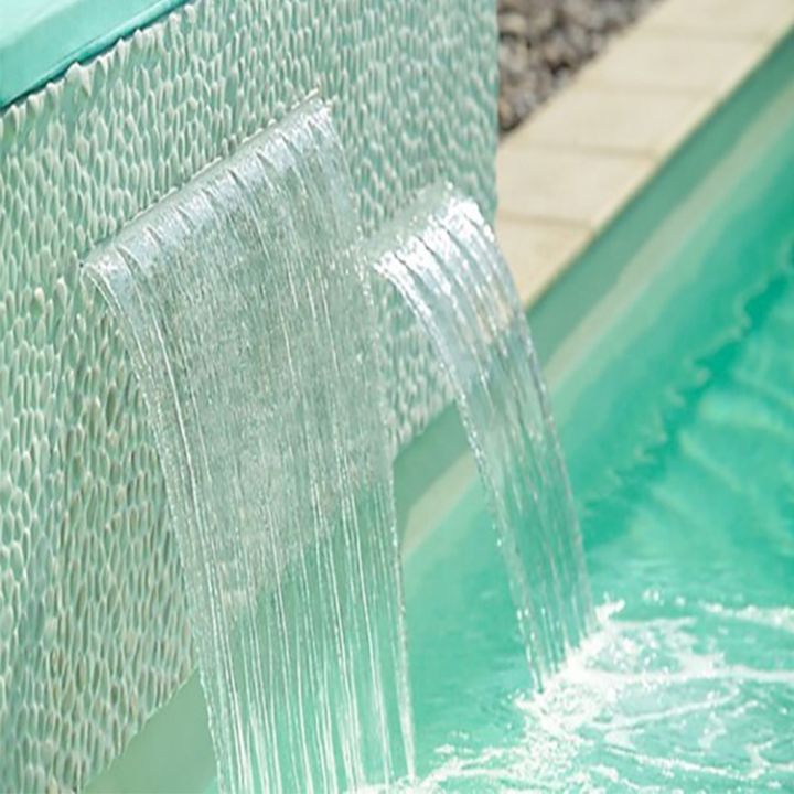 Waterfall fountain Pool Water Descent Spillway Swimming pool garden ...