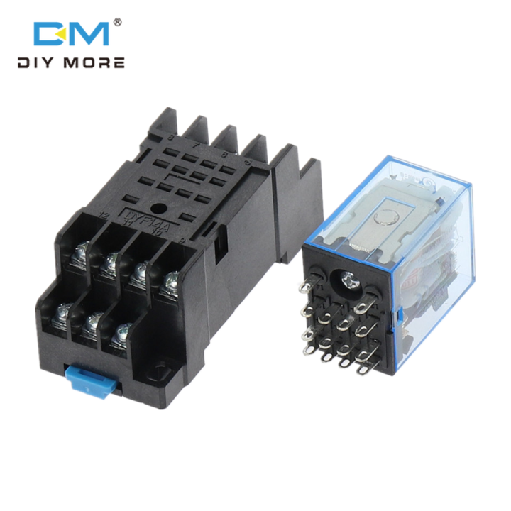 [100% Original] diymore MY4NJ 14PIN 4DPDT Electronic Micro Mini Electromagnetic Relay 5A Coil ...