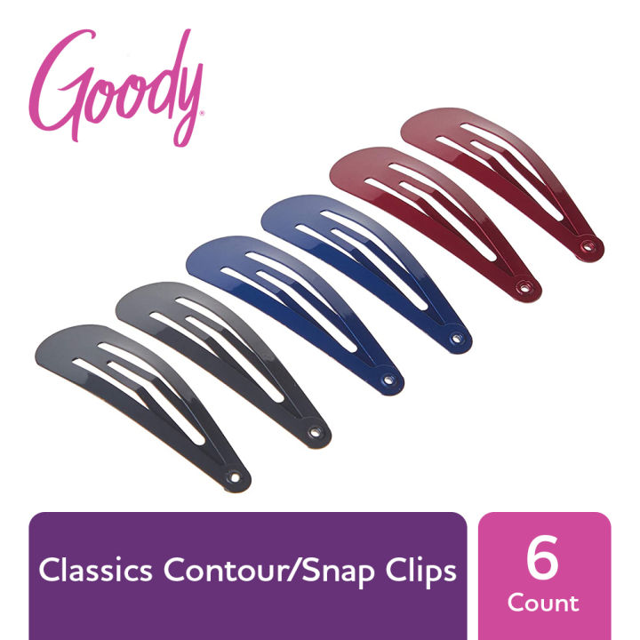 Goody Classics Contour/Snap Hair Clips, 6ct | Lazada PH