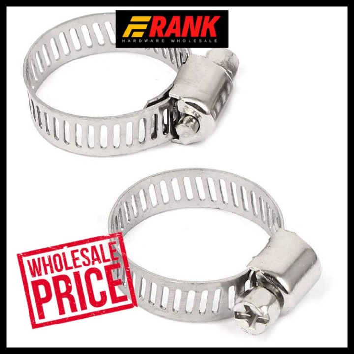 Metal Hose Clamp Stainless Steel Throat Hoop Water Pipe Tube Clip ...