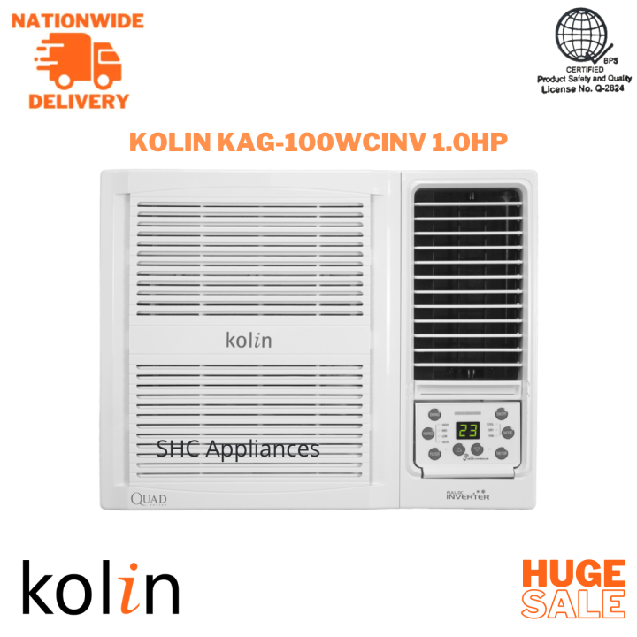 Kolin FULL DC INVERTER KAG100WCINV 1.0 HP FULL DC INVERTER Window Type ...
