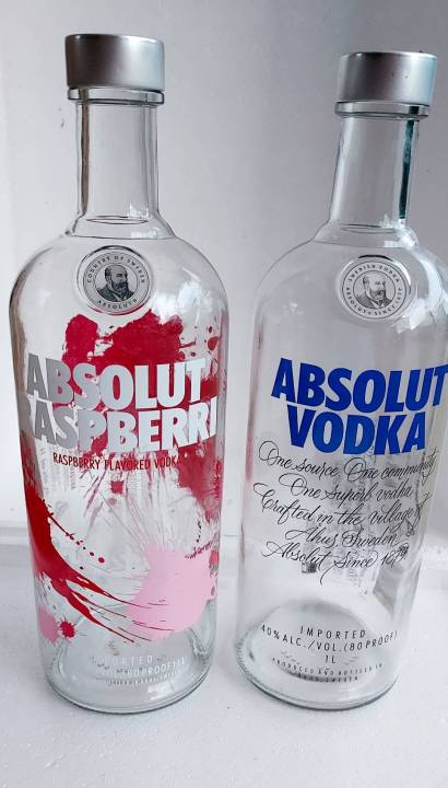 ขวดเหล้าเปล่า แอปโซลูทวอดก้า Absolute Vodka empty bottles | Lazada.co.th