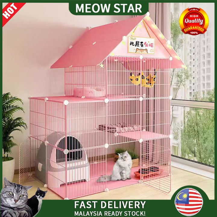 (LARGE PLATFORM) Multi-Color And Multi-Style Cat Cage / Sangkar Kucing ...