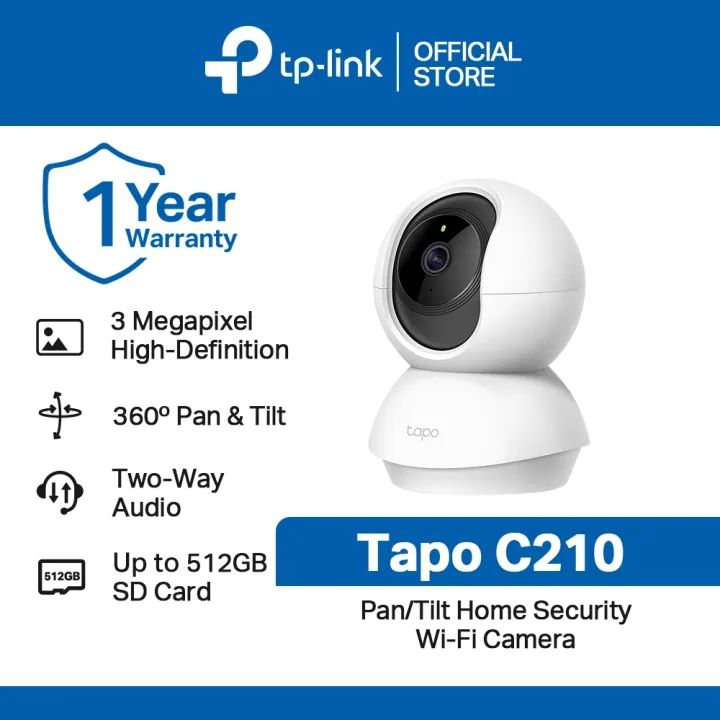 TP-Link Tapo C200 360 Pan/Tilt Indoor Night Vision Motion Detection Two ...