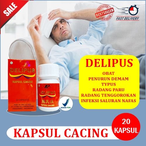Promo Menarik delipus kapsul cacing obat demam dan tifus obat panas ...