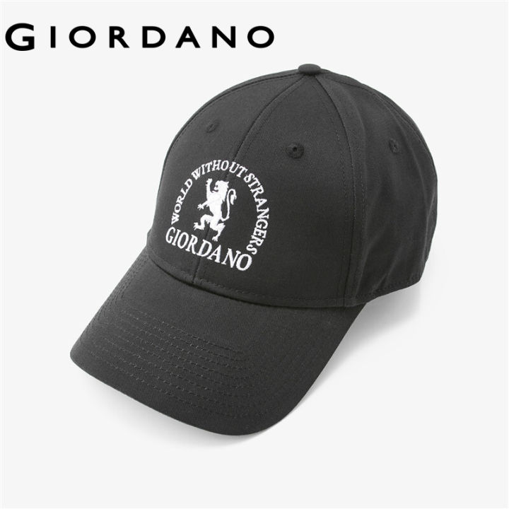 GIORDANO Men Caps 100% Cotton Breathable Hollow Lion Embroidery Caps ...
