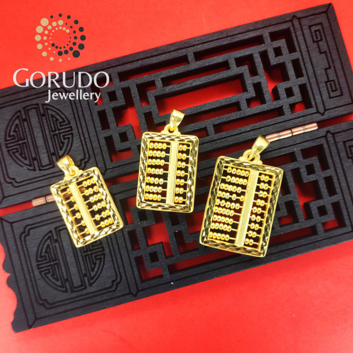 Gorudo Jewellery 999 Pure Gold Abacus ( Laser Cut ) Pendant Collection ...