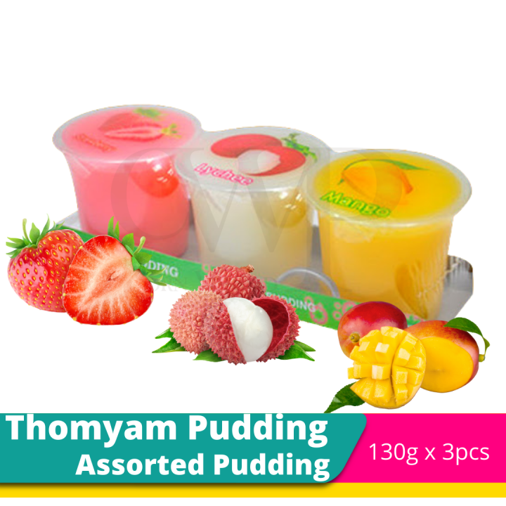 Puding Thomyam Pelbagai Perisa 130g x 3 Cawan | Lazada