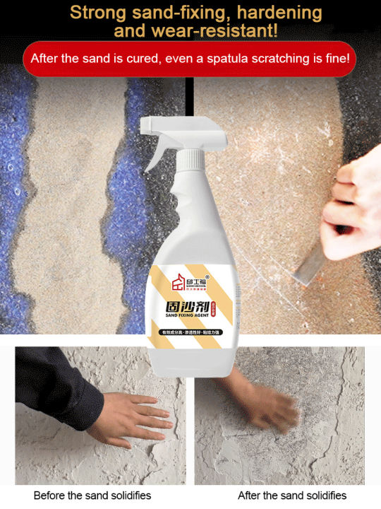 Hot sale 500ml【Permanent adhesion spray】Moisture-proof sand cement for ...