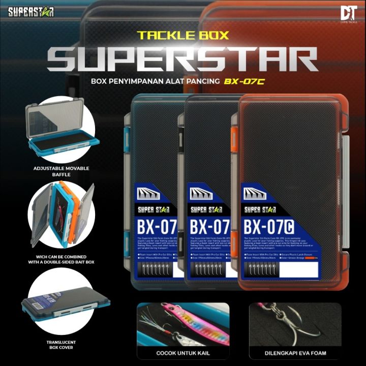 Kotak Pancing Box SUPERSTAR BX-07C Tempat Aksesories Mancing Mabeo Box Umpan Minnow Tempat ...