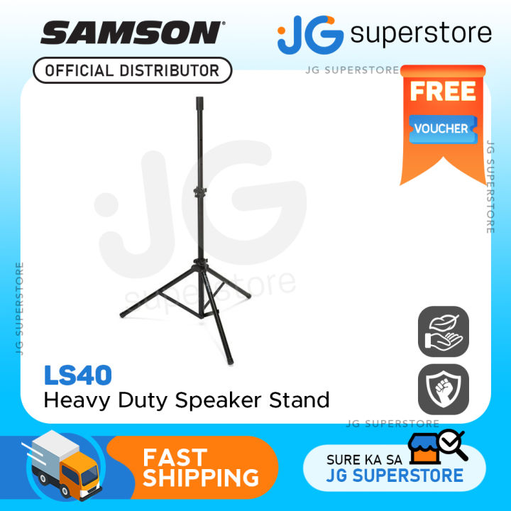 Samson LS40 Lightweight Speaker Stand with Adjustable Height, Locking ...