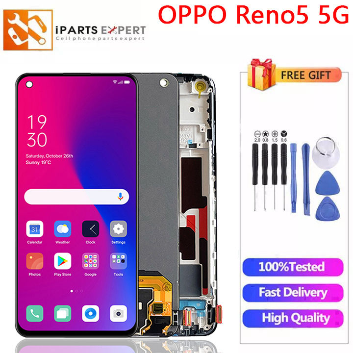 IPARTSEXPERT AMOLED Original LCD For OPPO Reno5 5G PEGM00 PEGT00 LCD ...