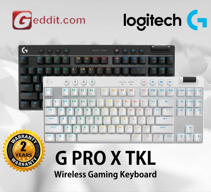 LOGITECH G PRO X TKL LIGHTSPEED WIRELESS GAMING KEYBOARD -ULTRA-PORTABLE TENKEYLESS DESIGN ...