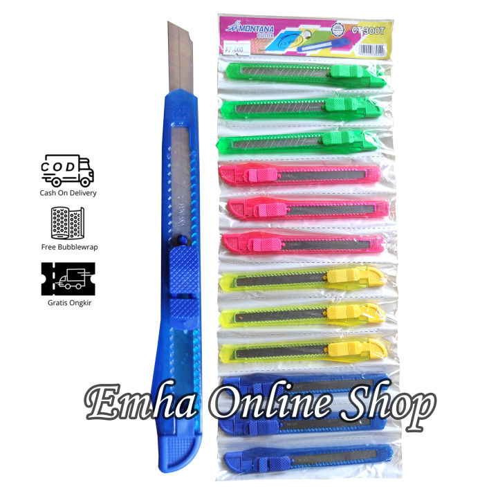 Cutter Kecil 12 Pcs Satu Lusin Tajam Dan Awet | Lazada Indonesia