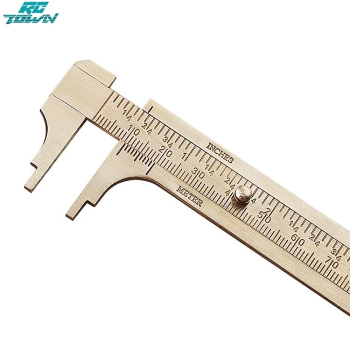 Measure Measurement Tool Pocket 0-100mm Mini Brass Sliding Gauge ...
