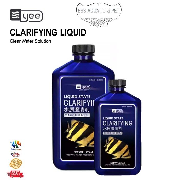 YEE Aquarium Water Clarifying Liquid 235ml 535ml Clear Fast Water ...
