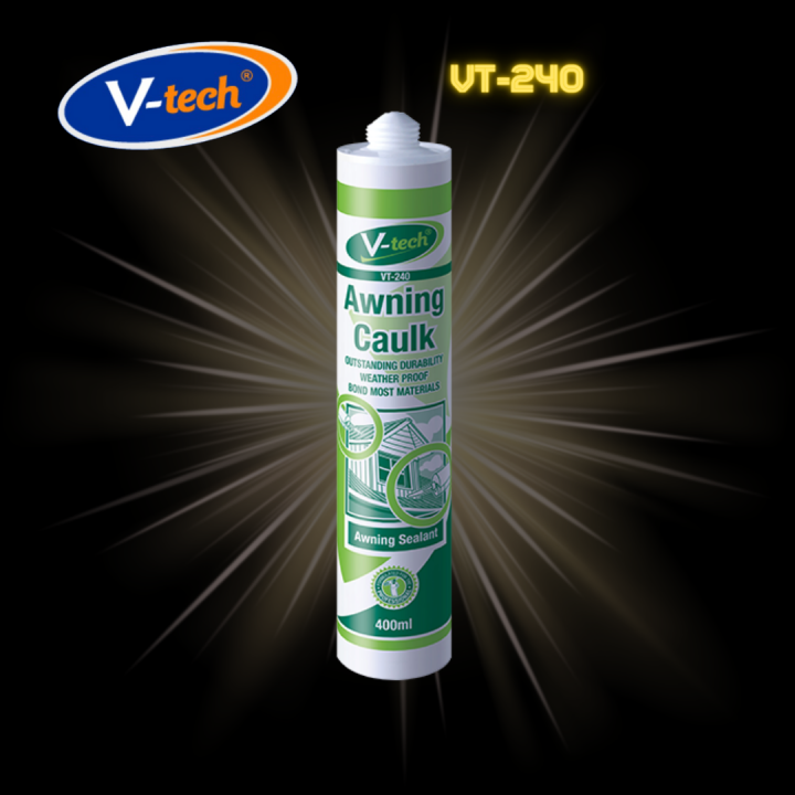VTech VT-240 Awning Caulk Grey Awning Silicone Sealant 400ML | Lazada