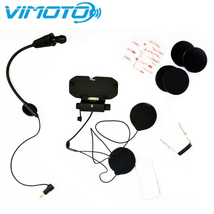Vimoto V8 Easy Rider Audio & Mic Kit for Full Face Helmet Intercom Headset Bluetooth-Compatible ...