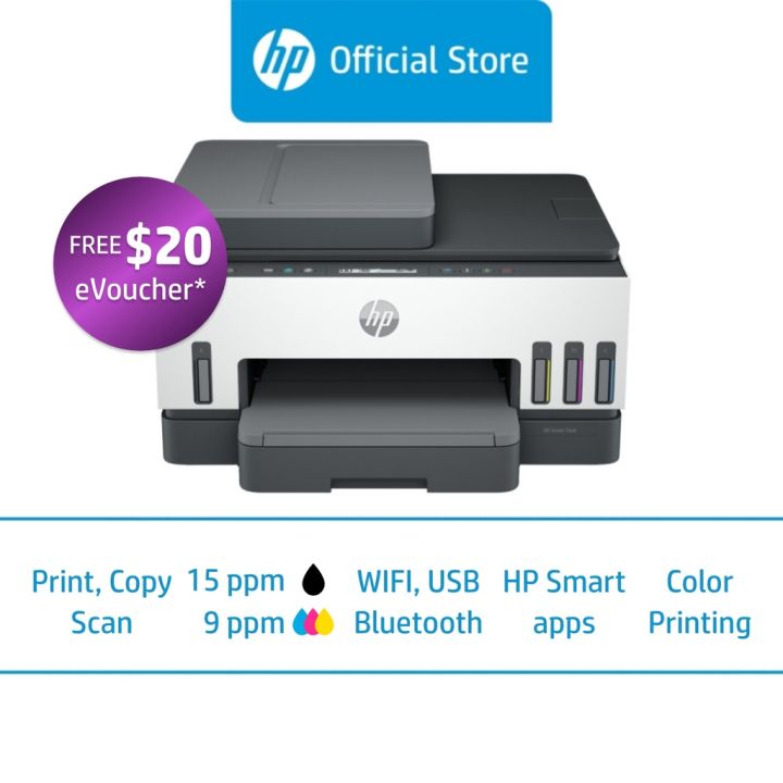 HP Smart Ink Tank 750 Wireless All-in-One Color Inkjet Printer - Print ...