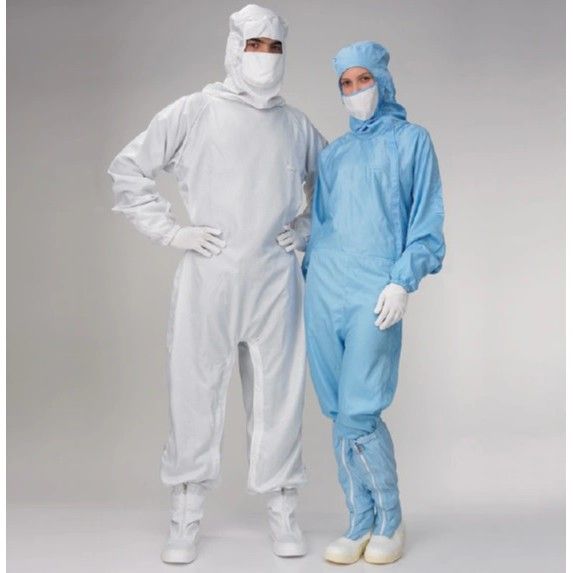 Coverall/ Pharmaceutical Cleanroom Clothes Clean Coverall Lint Free ...