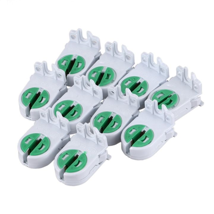 10Pcs Dual Terminals T5 T4 Fluorescent Tube Bulb Lamp Holder Socket ...