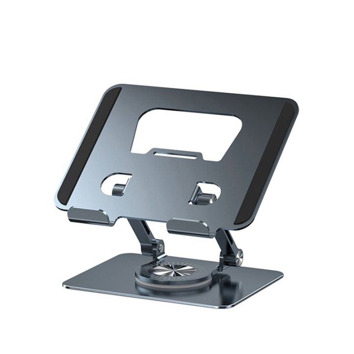 Universal Laptop Stand with 360° Rotating Base, Adjustable Height Multi-Angle, Foldable Mounted ...