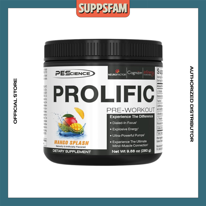 PEScience Prolific Pre-Workout 280g | Lazada PH