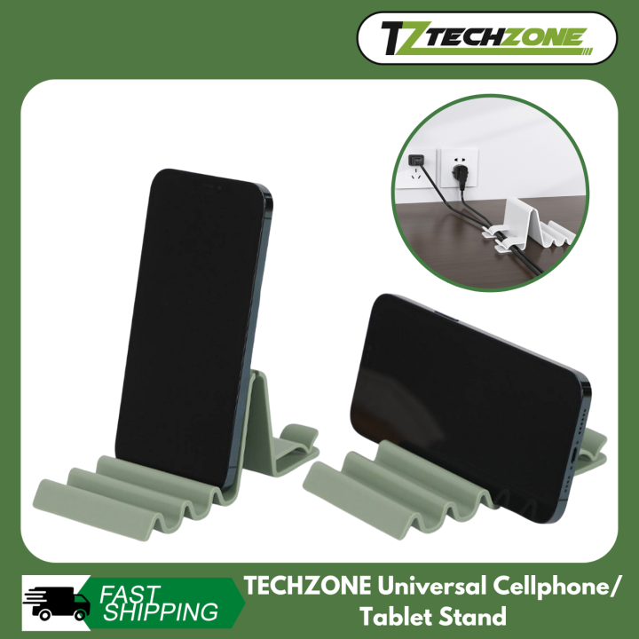 TECHZONE - Desktop Phone Bracket Wave Shape Phone Stand Holder for ...