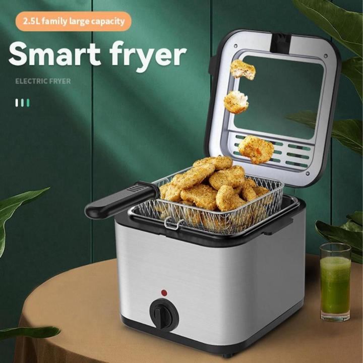 HJKL Khoai Tây Chiên Lò 2.5L Có Rổ Nồi Điện Nướng Chiên Sâu Chảo Chiên ...