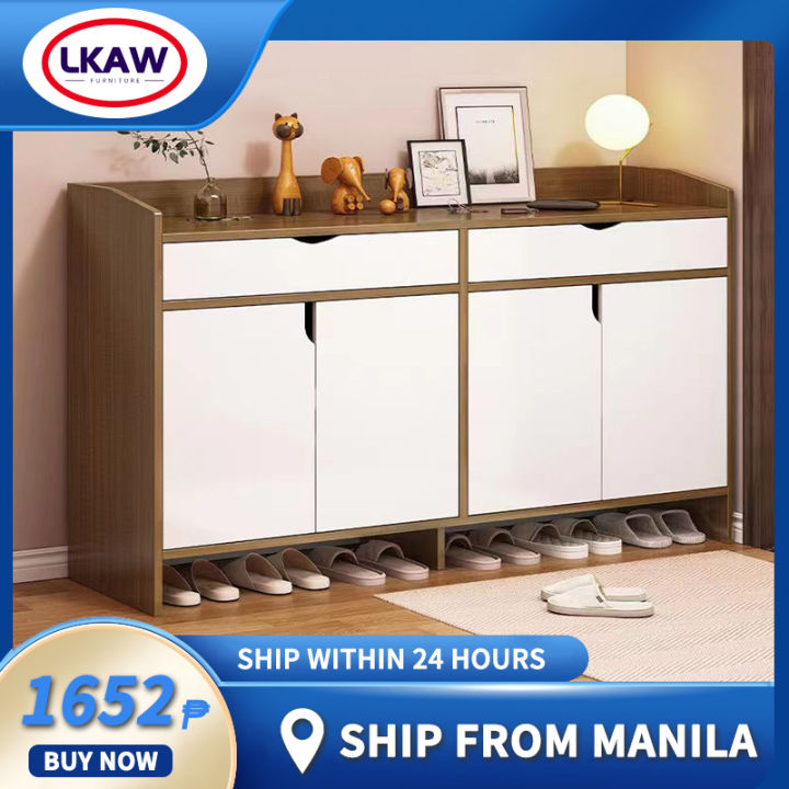 Multifunction Wooden Shoe Cabinet Storage Organizer Shoe Rack Cabinet ...