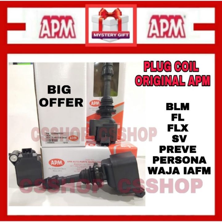 Apm Plug Ignition Coil -Saga BLM FL FLX SV Preve Persona Waja IAFM APM ...